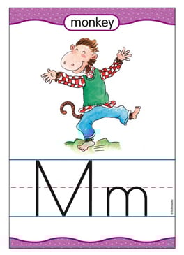 Mm is for Monkey | Printable Clip Art and Images