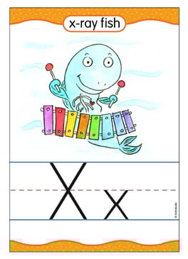 x ray fish coloring page printable