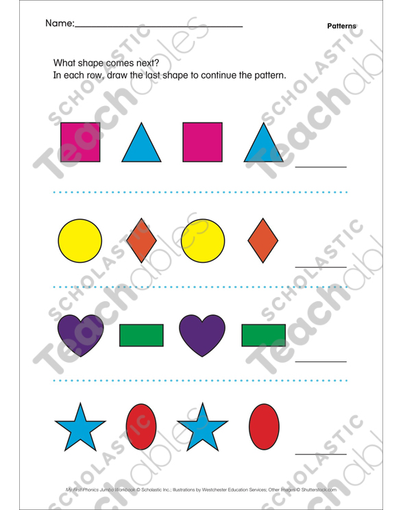 shape patterns eyfs