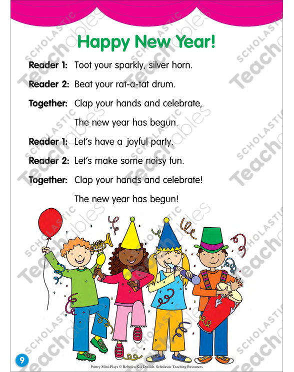 Happy New Year Kindergarten Poem 50 Happy New Year 2025 Poems For Kids