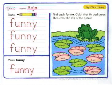 frog word mat