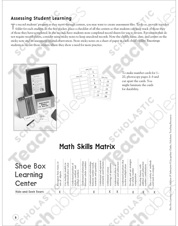 Hide-and-Seek Bears: Addition & Subtraction Learning Center | Printable ...