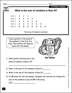 problem solving with algebra worksheets