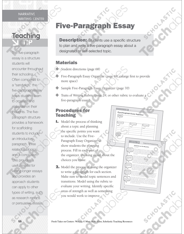 Writing An Essay Scholastic Scholastic Mastering The 5 Paragraph