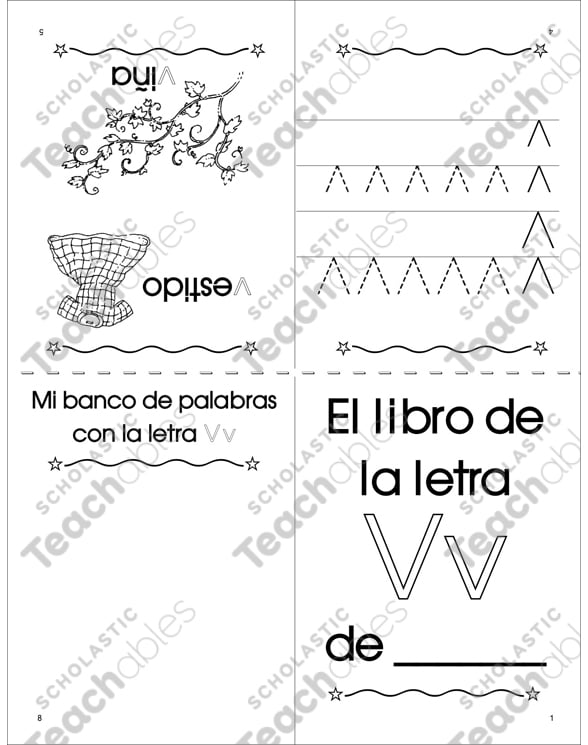 Libros De La Letra V Sopa De Letras De La Biblia, Letra Grande Libro