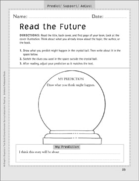 Prediction Graphic Organizer For First Grade