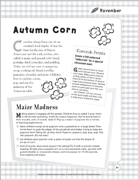 Worksheets Fall Corn