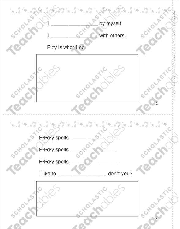 Play: Sight Word Song and Mini-Book | Printable Mini-Books