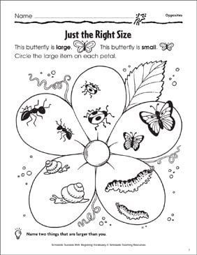 opposite coloring pages for preschool