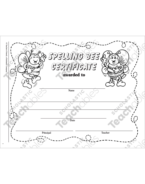 Bee Certificate Template