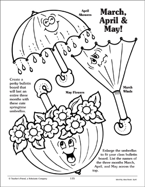 bulletin board coloring pages