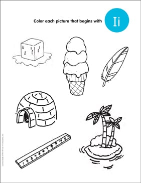 letter ii coloring pages