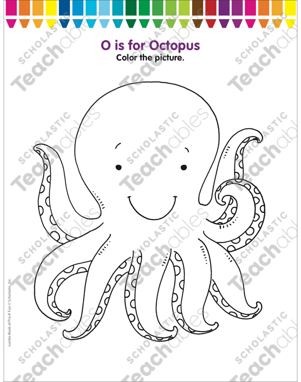 octopus and coloring pages