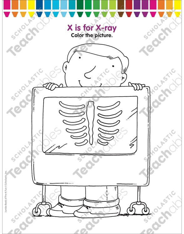coloring pages x rays