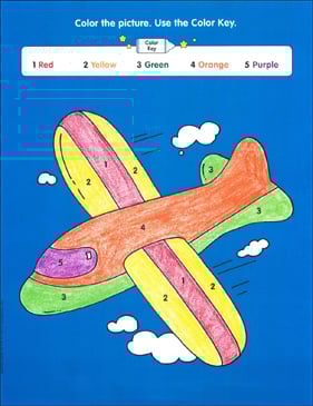 color key coloring pages