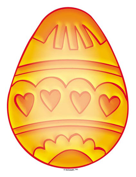 yellow easter egg clipart