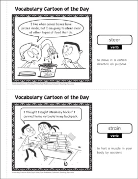 Vocabulary Comic