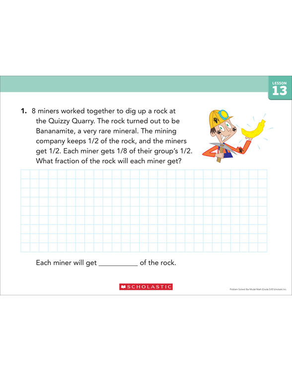 Multiplying and Dividing Fractions: Bar Model Math | Printable Skills ...