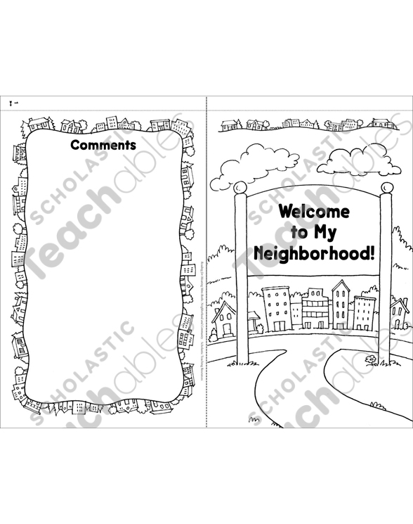 my neighborhood coloring pages