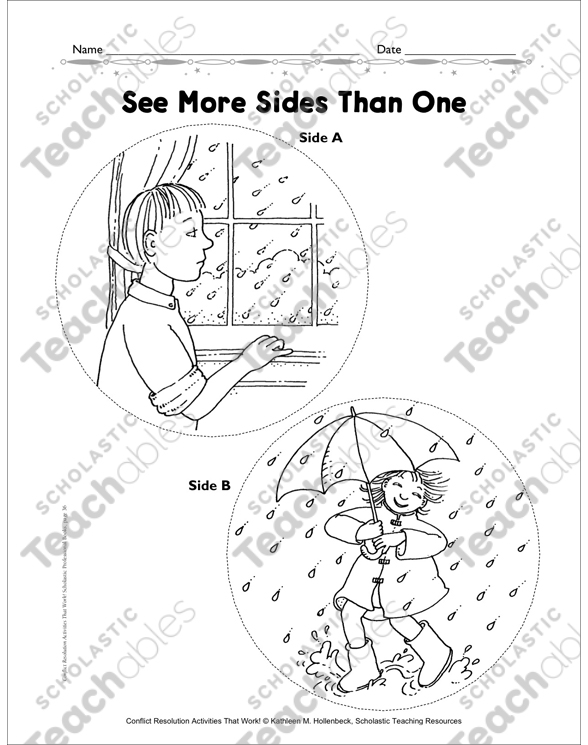 conflict resolution coloring pages