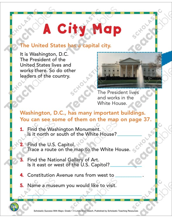 Printable Map Of Washington Dc Monuments And Attractions Pdf ...