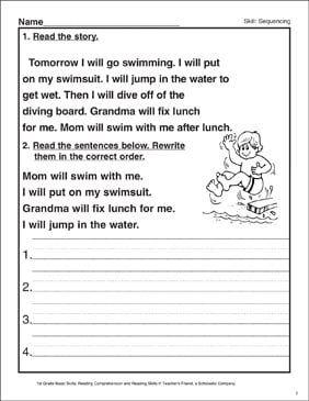 beach reading comprehension