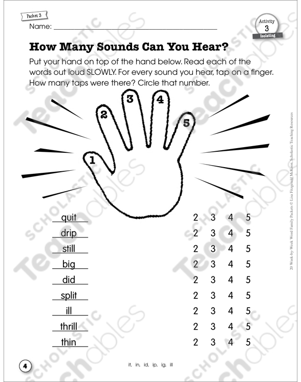 Word Family Packet: Short i (CVC) | Printable Skills Sheets