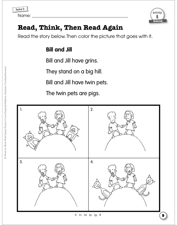 Word Family Packet: Short i (CVC) | Printable Skills Sheets