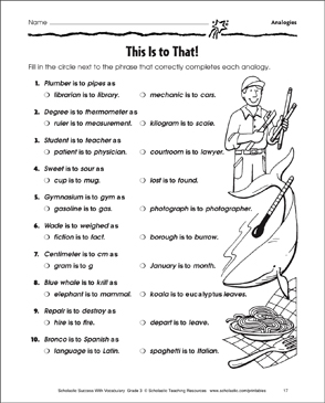 Analogies Worksheet High School Printable Analogy Worksheets For