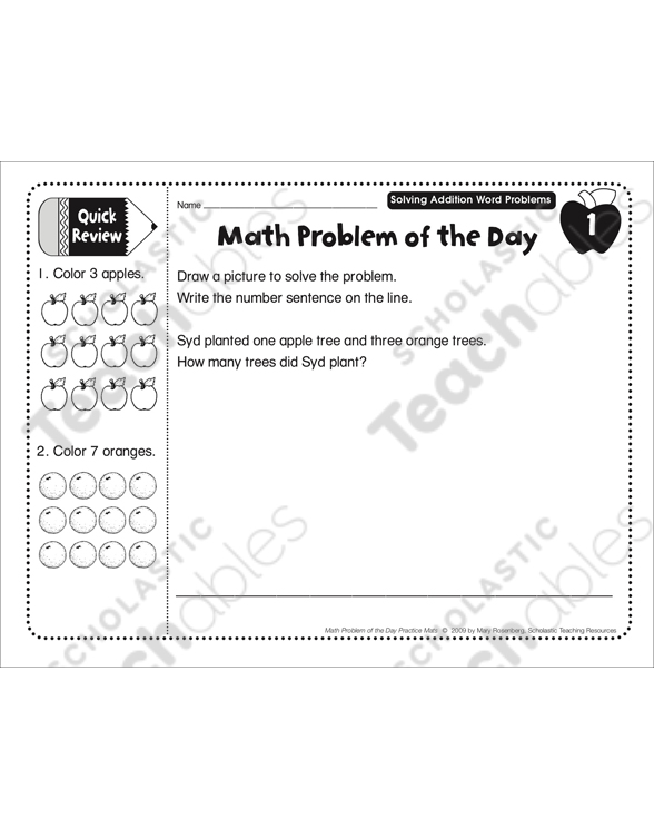 addition problem solving questions