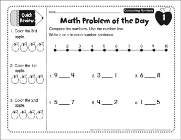 comparing numbers challenge