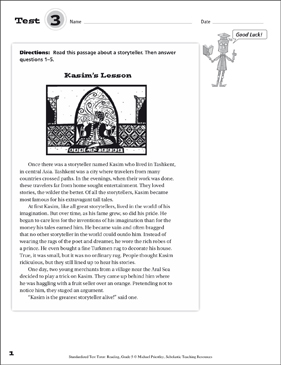 standardised reading tests