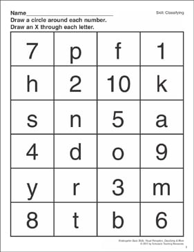 using letters and numbers