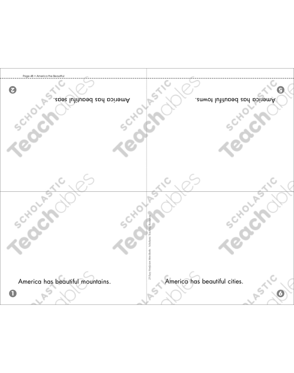 America the Beautiful (Mini-Book & Activities) | Printable Mini-Books ...