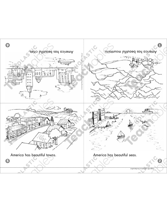 America the Beautiful (Mini-Book & Activities) | Printable Mini-Books ...