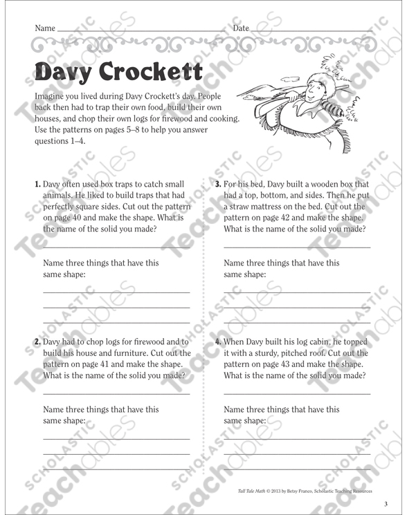 davy crockett printable coloring pages