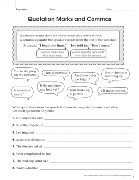 comma grammar practice