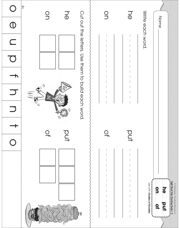 Oodles of Noodles: Sight Word Tale | Printable Mini-Books and Skills Sheets