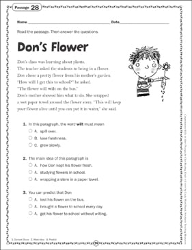 second grade reading test