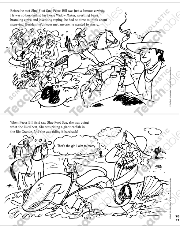 pecos bill coloring pages to print