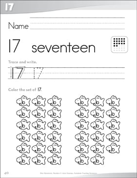 seventeen coloring pages