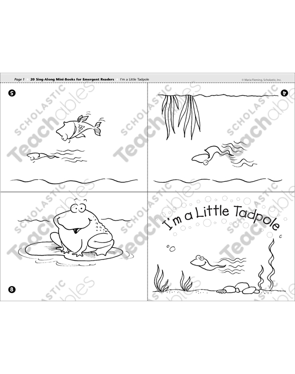 I'm a Little Tadpole: Sing-Along Book | Printable Mini-Books