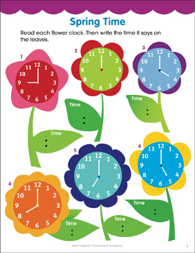 printable clock times