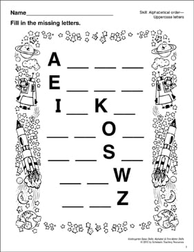 missing letters example