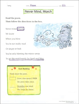 Poem Comprehension Worksheet For Grade 3 - Infoupdate.org