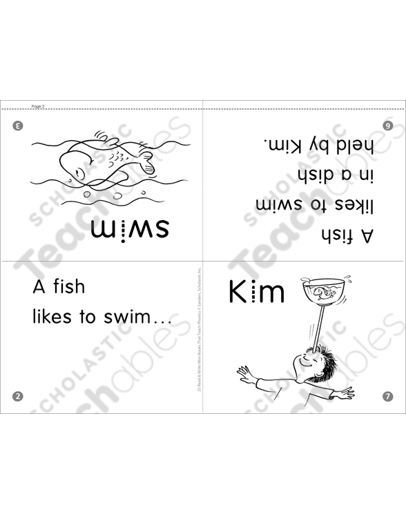A Fish (Short Vowel i) | Printable Mini-Books