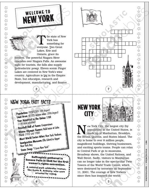 New York State Facts Population With Clipart