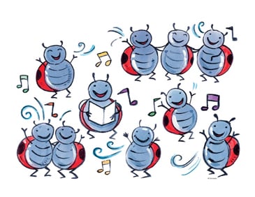 Ladybugs Dancing | Printable Clip Art and Images