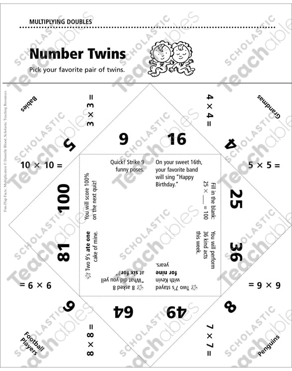 multiplication triangles printable
