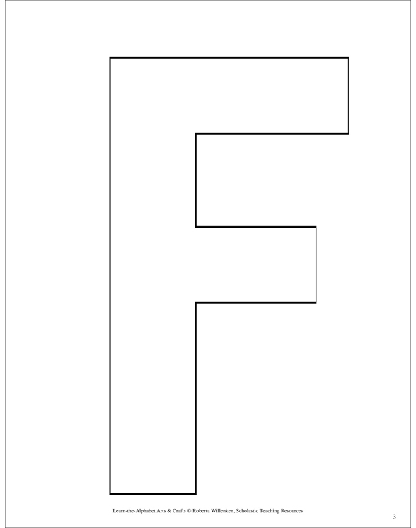 Ff: Learn-the-Alphabet Arts & Crafts | Printable Craftivities and ...